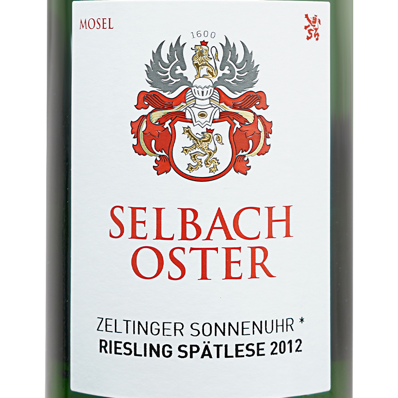 Selbach Oster ゼルバッハ オスター ツェルティンガー ゾンネンウーア リースリング シュペートレーゼ 2012｜ワイン